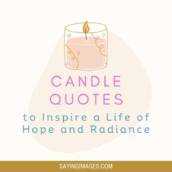 22 Candle Quotes to Inspire a Life of Hope and Radiance - SayingImages.com