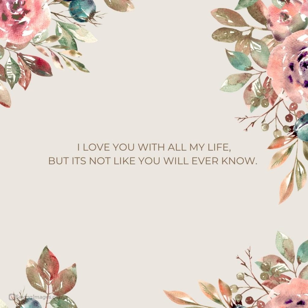 65 Sad Quotes For Those With A Secret Love - SayingImages.com