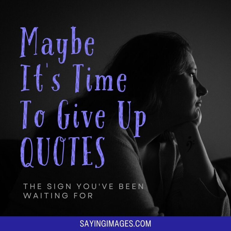 50 Maybe It's Time To Give Up Quotes