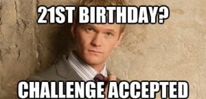 20 Funniest Happy 21st Birthday Memes - SayingImages.com