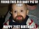 20 Funniest Happy 21st Birthday Memes - SayingImages.com