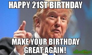 20 Funniest Happy 21st Birthday Memes - SayingImages.com