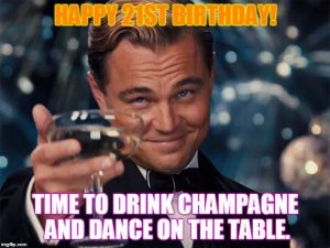 20 Funniest Happy 21st Birthday Memes - SayingImages.com